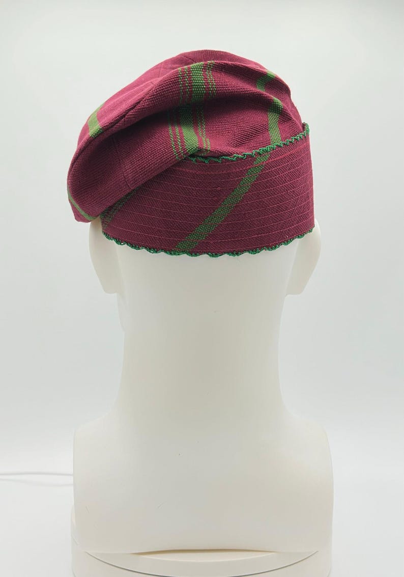 Knitted Yoruba Alaari Aso Oke Fila: African Men's Traditional Gobi Cap ...