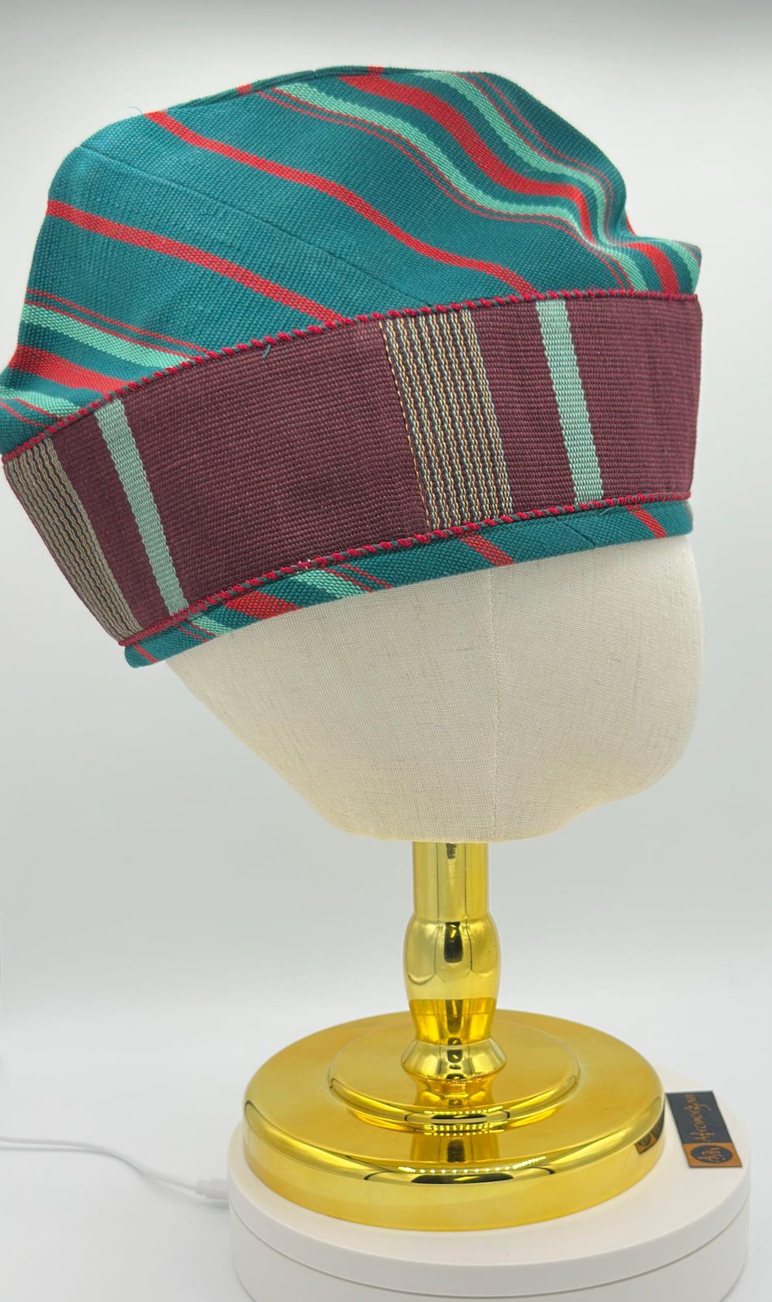 Yoruba Aso Oke Fila: African Men's Traditional Mixed Match Gobi Cap - Etsy