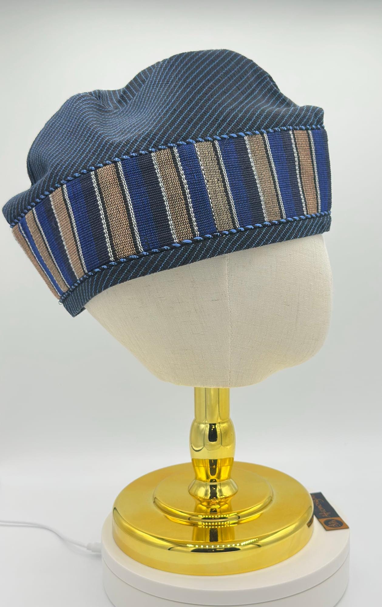 Yoruba Aso Oke Fila: African Men's Traditional Mixed Match Gobi Cap - Etsy