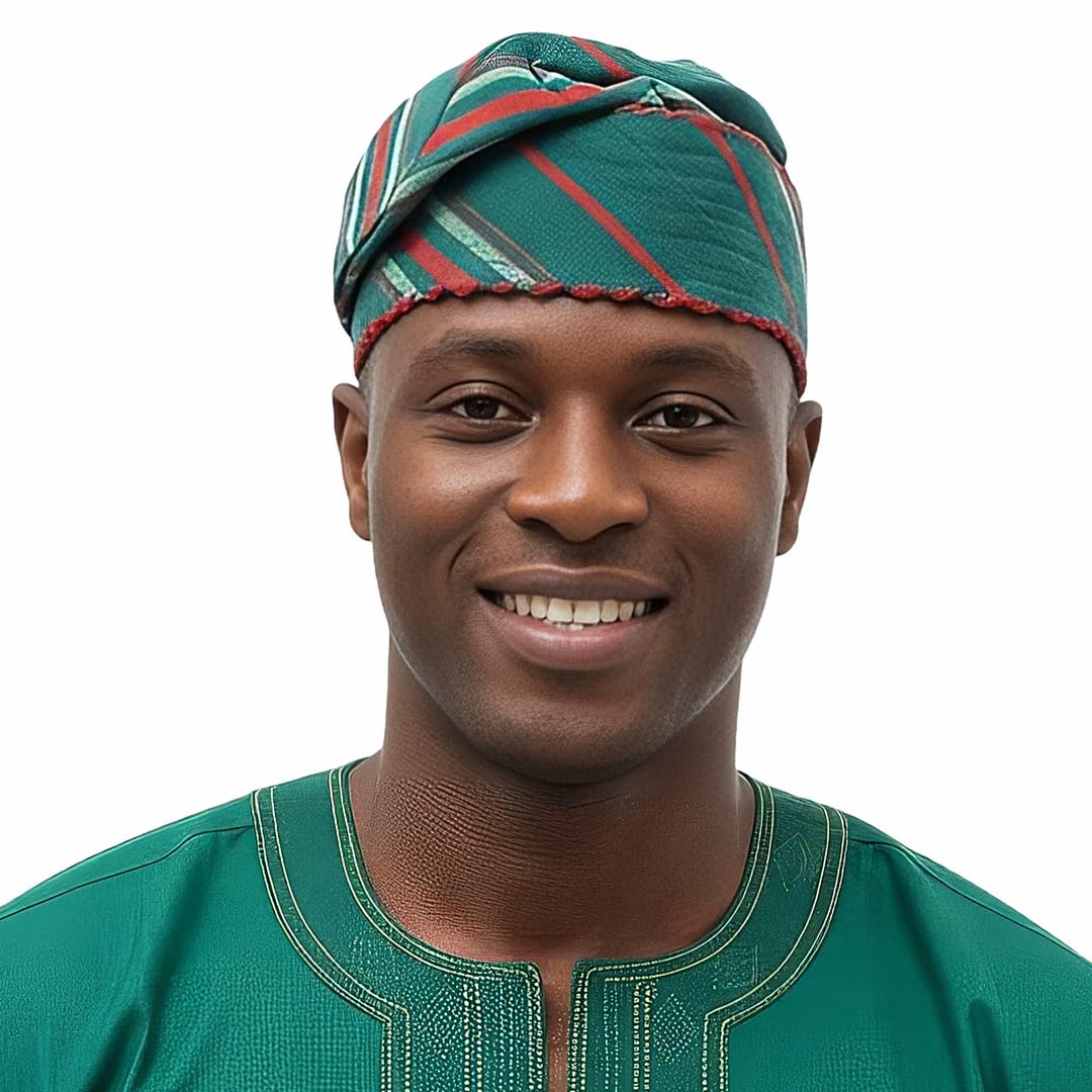 NOEL Knitted Yoruba Aso Oke Fila: African Men's Traditional Gobi Cap - Etsy