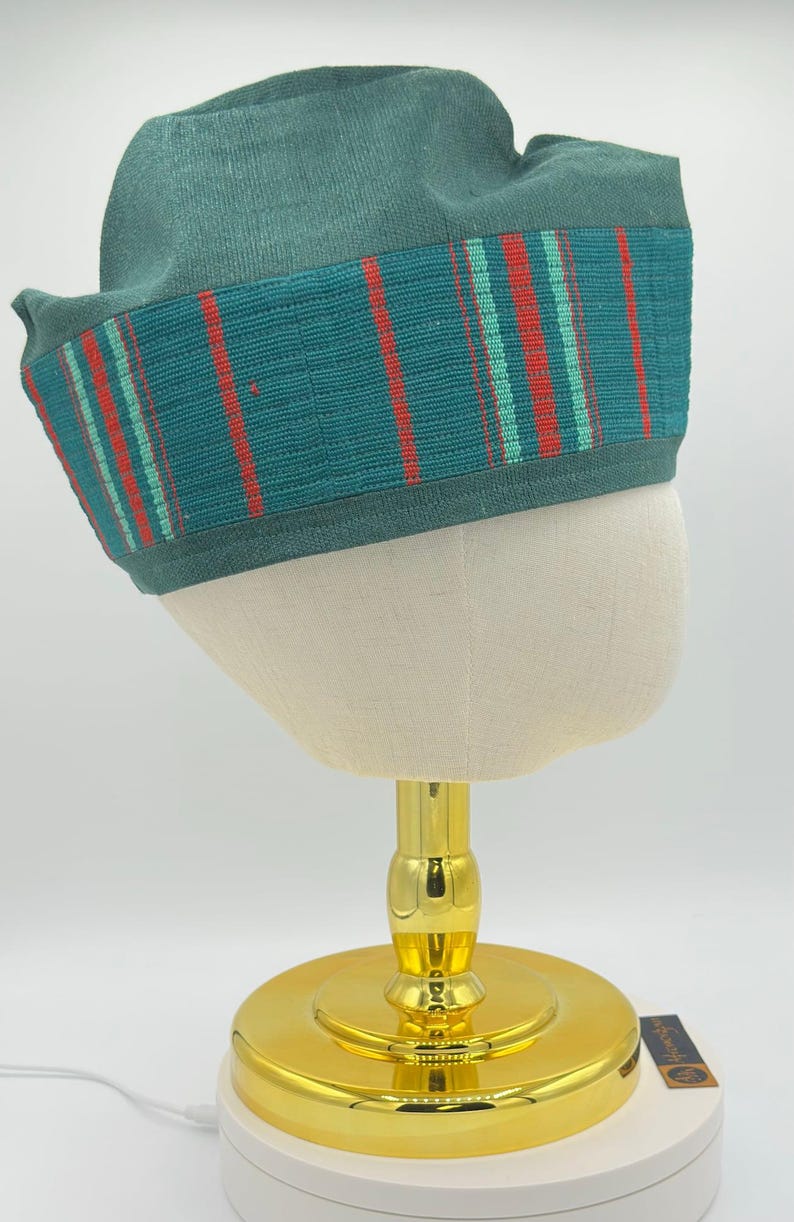 Yoruba Aso Oke Fila: African Men's Traditional Mixed Match Gobi Cap - Etsy