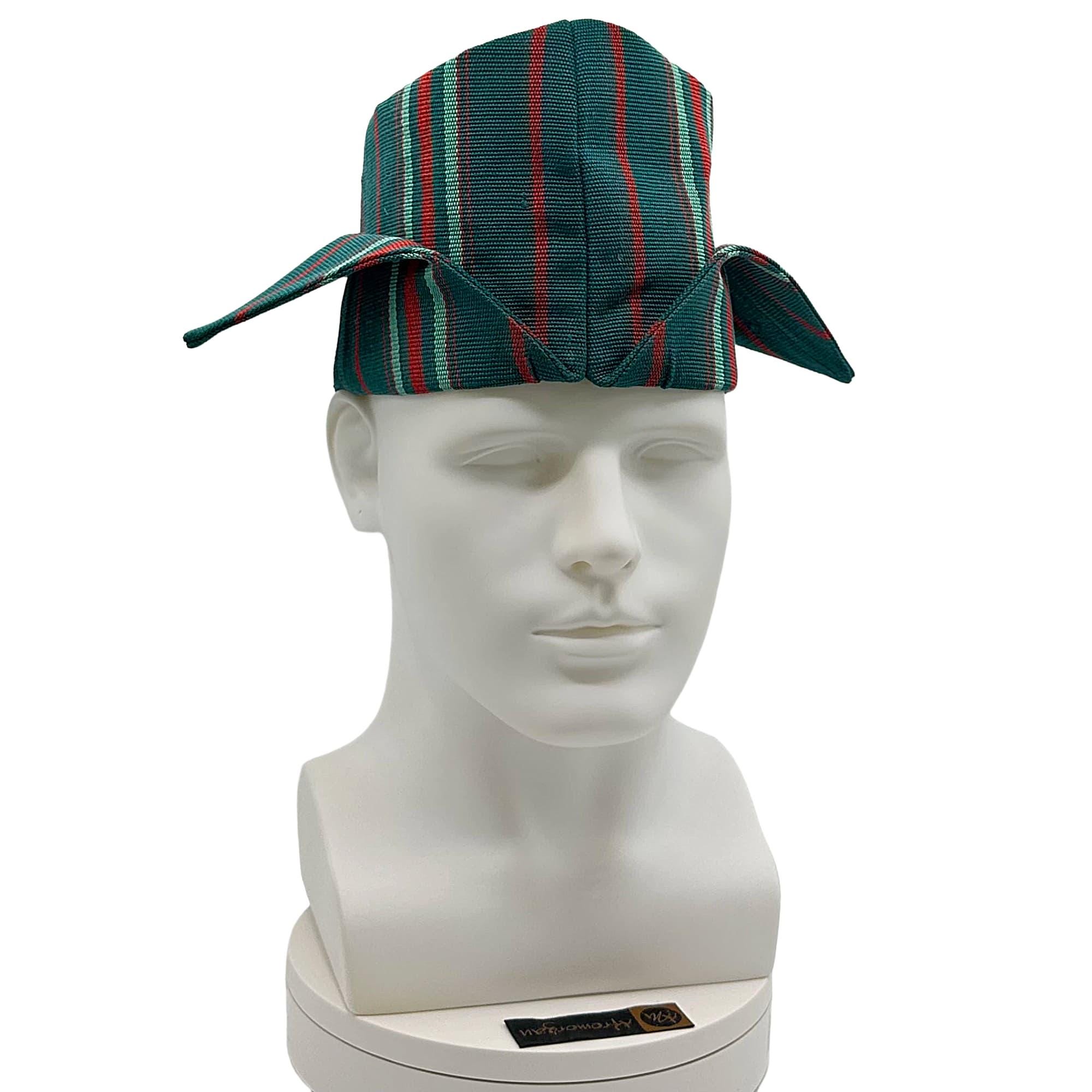 GREENIE Yoruba Abetiaja Cap: Aso Oke Fila, African Men's Traditional ...
