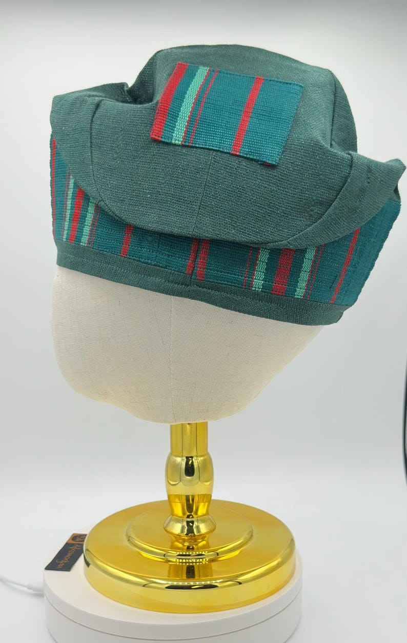 Yoruba Aso Oke Fila: African Men's Traditional Mixed Match Gobi Cap - Etsy