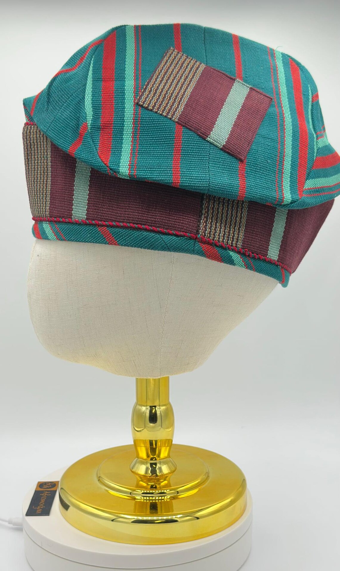 Yoruba Aso Oke Fila: African Men's Traditional Mixed Match Gobi Cap - Etsy