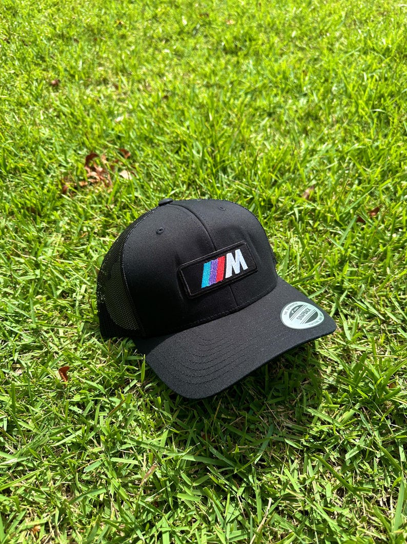 BMW M Motorsport Trucker Hat – Black Snapback With Embroidered Logo - Etsy