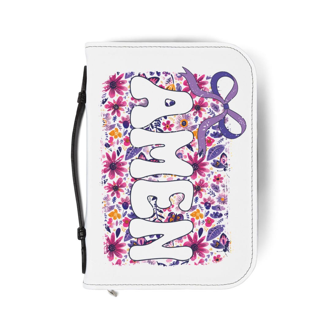 Floral AMEN Bible Cover | Inspirational Christian Gifts for Faith - Etsy
