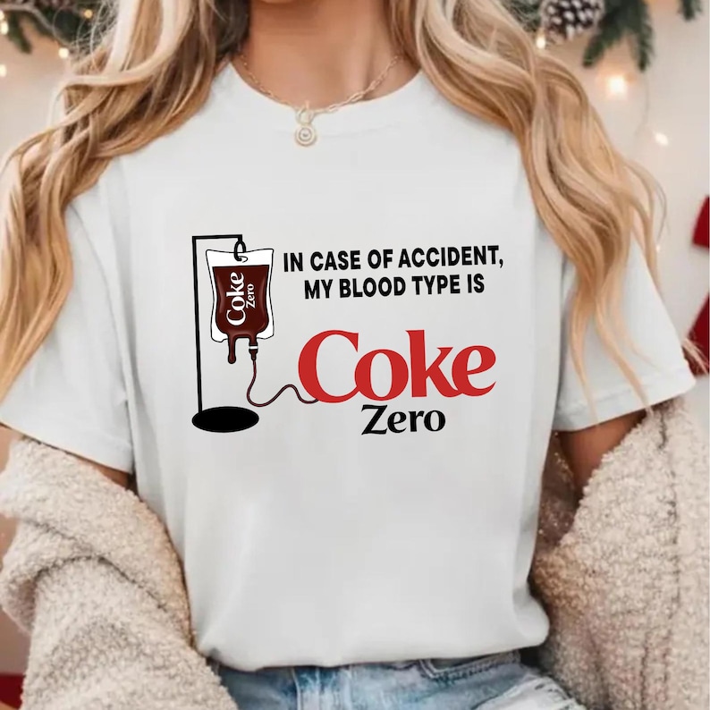 Blood Type is Coke Zero PNG - Funny Soda Addict Sublimation - in Case ...