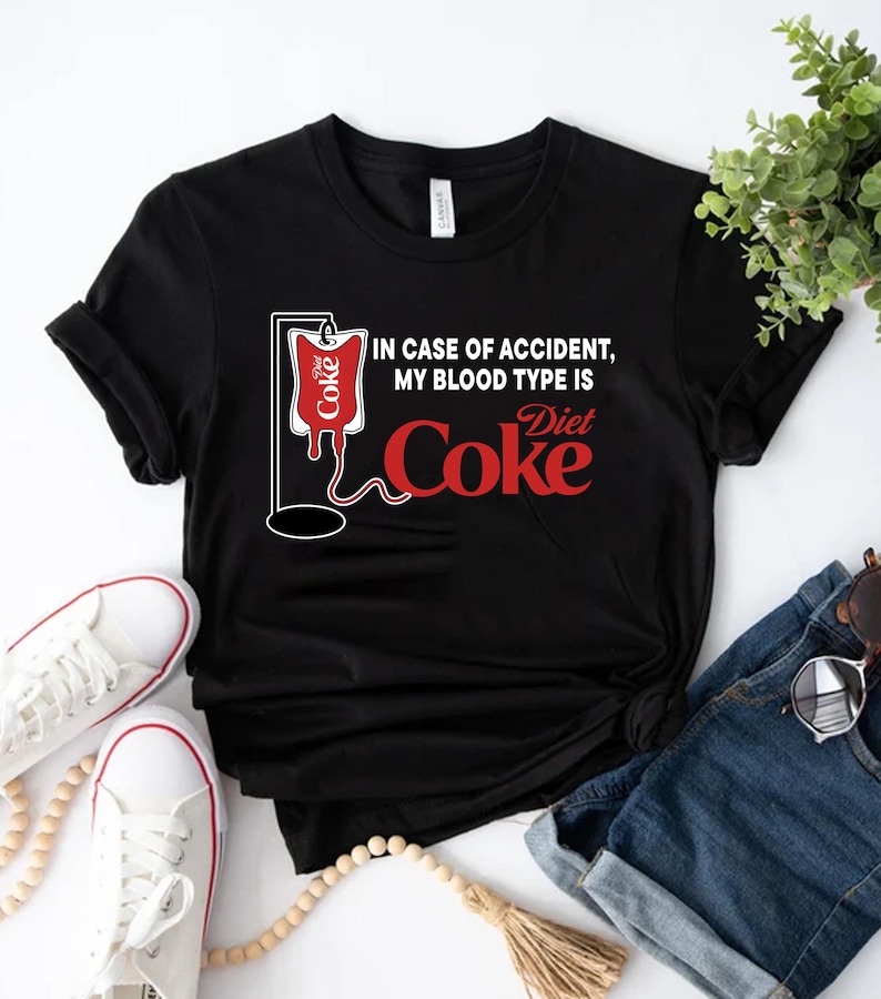 Blood Type is Diet Coke PNG - Funny Soda Addict Sublimation - in Case ...