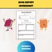 Printable Book Report Worksheet for Kids, Book Review Activity Sheet ...