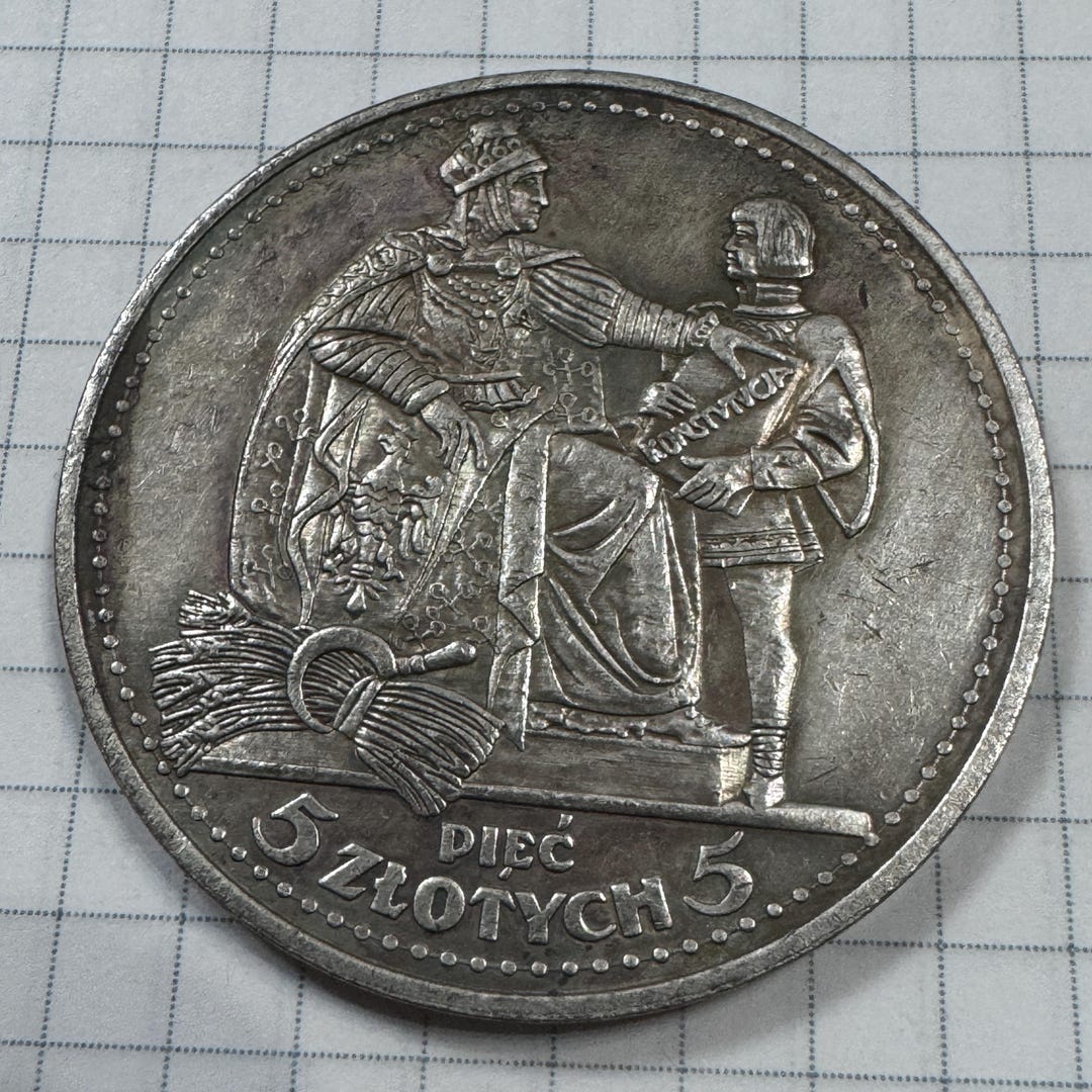 Coin 5 Zlotych 1925 Poland. Vintage Coin. Numismatic Gift - Etsy