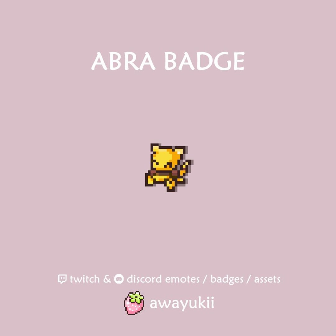 Abra | insigne secondaire/bit de contraction | pixel art pokemon ...