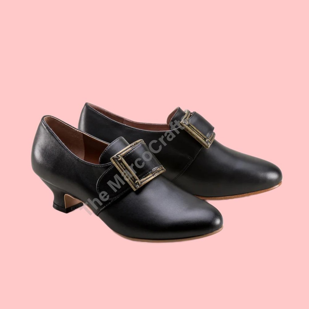 Handmade 18th Century Leather Shoes | Colonial Reenactment Footwear ...