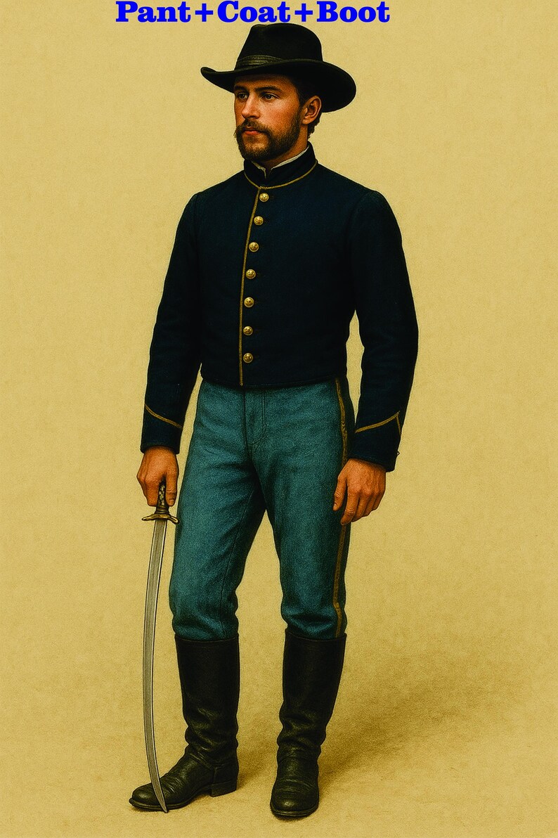 Custom Union Cavalry Uniform: Civil War Reenactment Outfit - Etsy