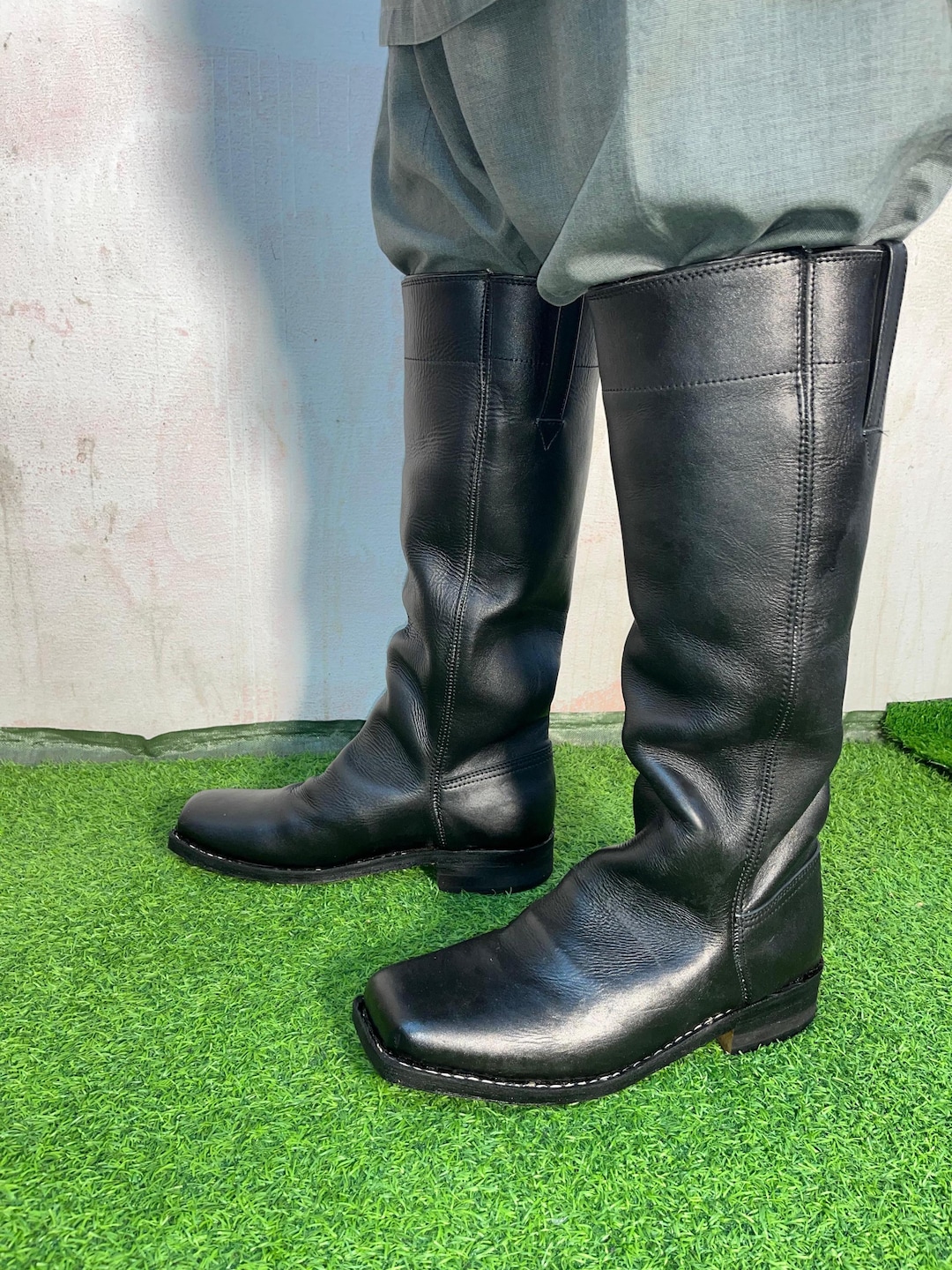 Handmade Civil War Stove Pipe Boots – Historical Reenactment Footwear ...