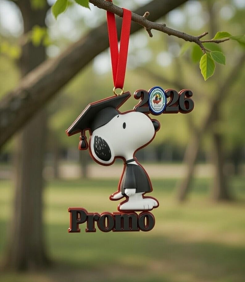 Graduation Snoopy Ornament 2026 Promo, Class of 2026 Gift, Personalized ...