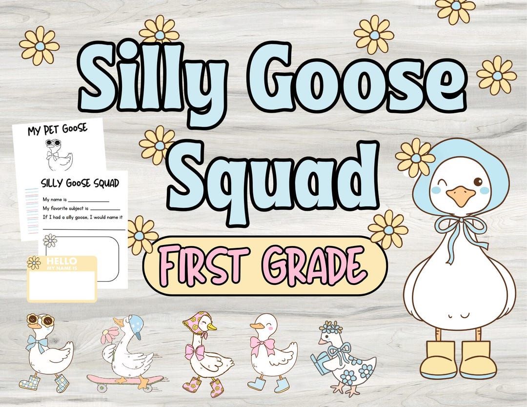 Silly Goose Squad Bulletin Board Kit Goose Theme Classroom Decor - Etsy