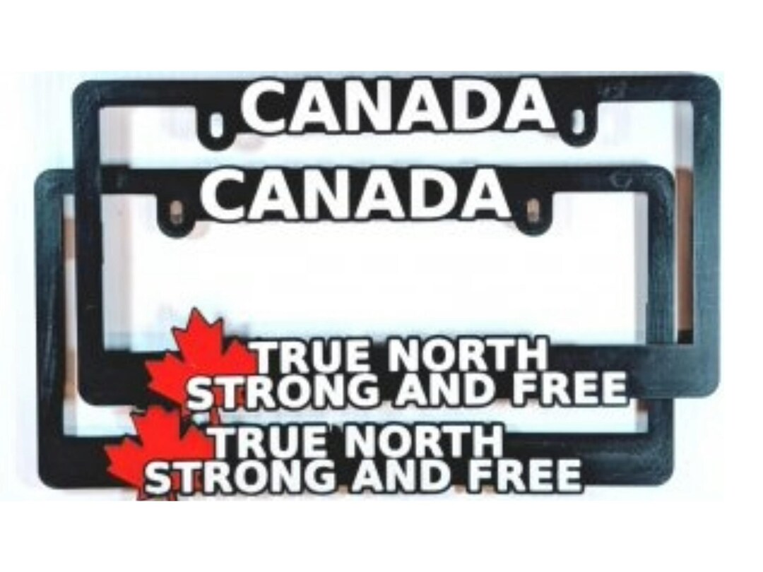 True North Strong and Free License Plate Frames - Etsy