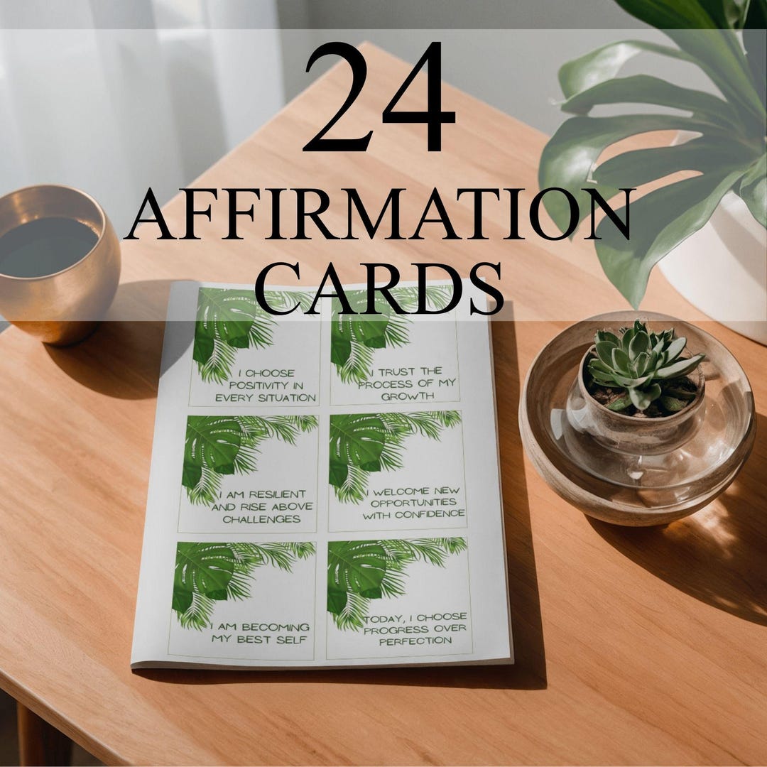 Printable Affirmation Cards | Daily Positive Mindset Quotes | Self ...