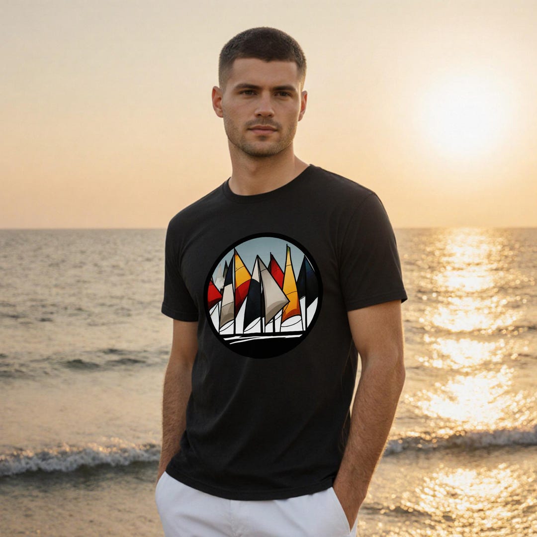 Yachting T-shirt, Sailing T-shirt, Boat Graphic Tee, Nautical Shirt ...