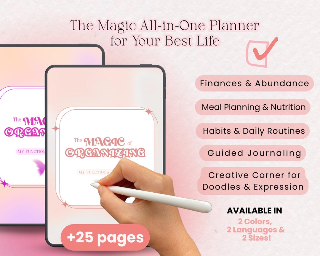 Planner Funcional TODO EN UNO Organización, Hábitos, Finanzas ...