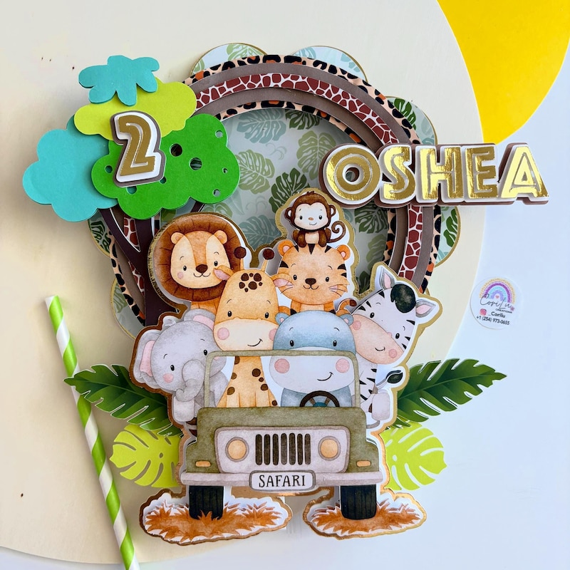 Jungle Cake Topper - Etsy
