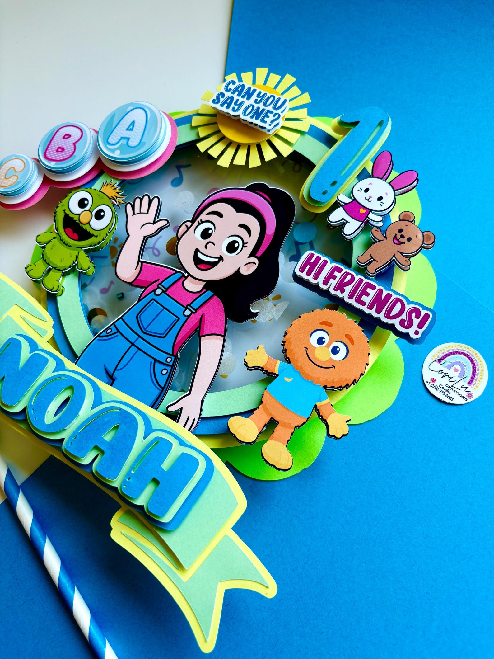 Ms Rachel Inspired Shaker Cake Topper - Personalized With Name and Age ...