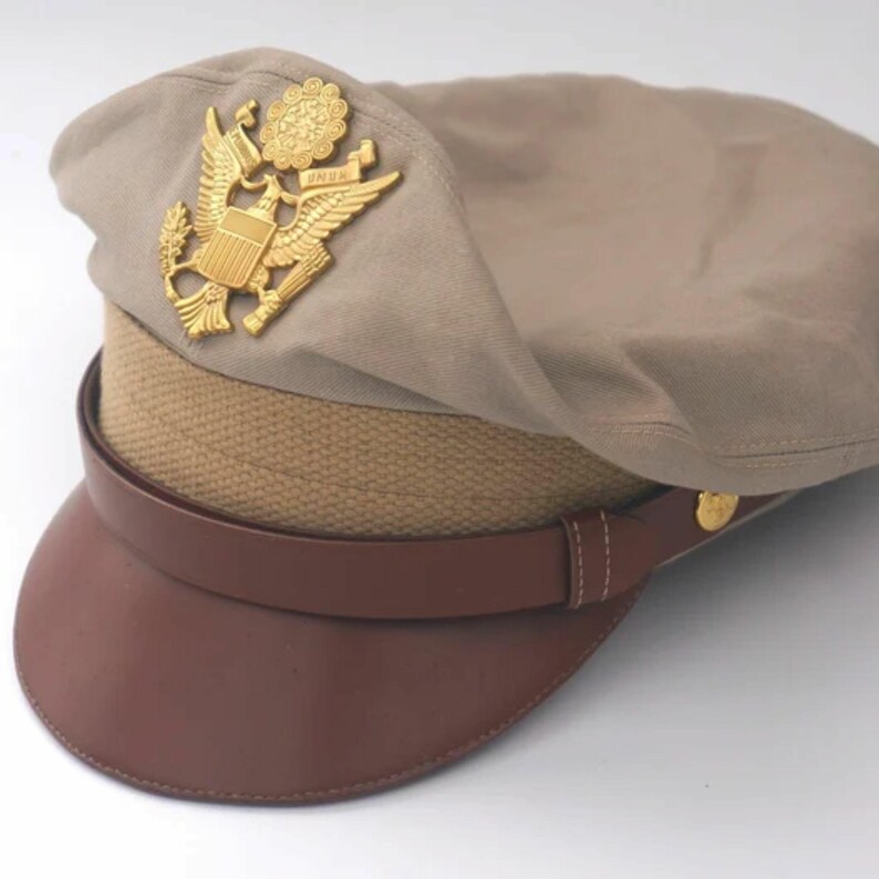Ww2 Army Us Army Handmade Vintage Military Hat Cap Bombadier Navy ...