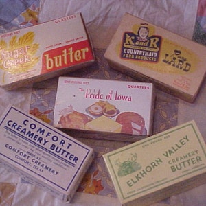 Vintage Butter Boxes, Advertising Set of 5 - Etsy