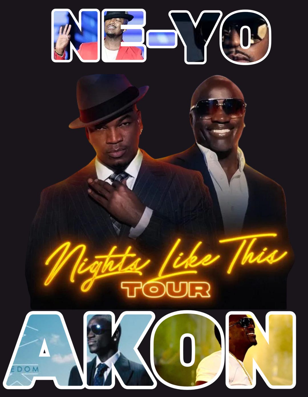 Ne-yo & Akon Tour 2026 PNG: Ready to Print (digital Download - Etsy