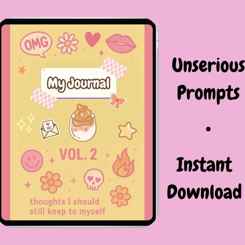 Pink and Yellow Prompts - Etsy UK