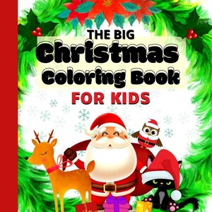 Kids Christmas Activity Book | Mazes, I Spy, Matching, Coloring Pages ...