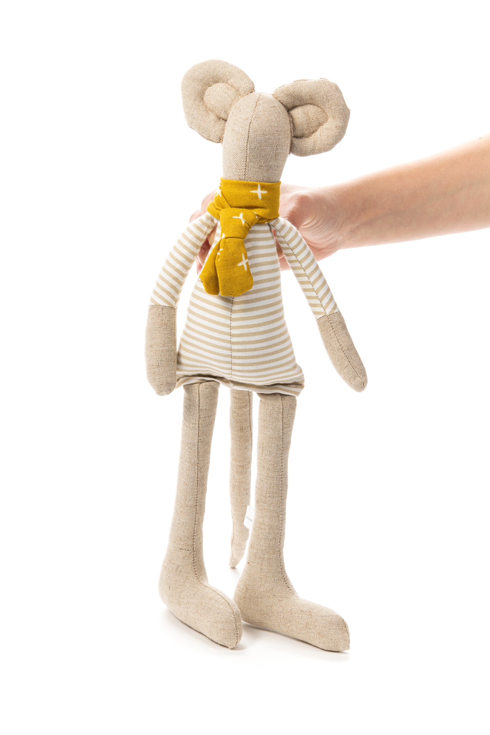 Mouse Doll, Plush Toy Doll, Handmade Mouse, Fabric Doll, Baby Room ...