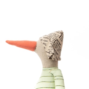 Modern nursery décor Animal doll Handmade bird Art doll | Etsy