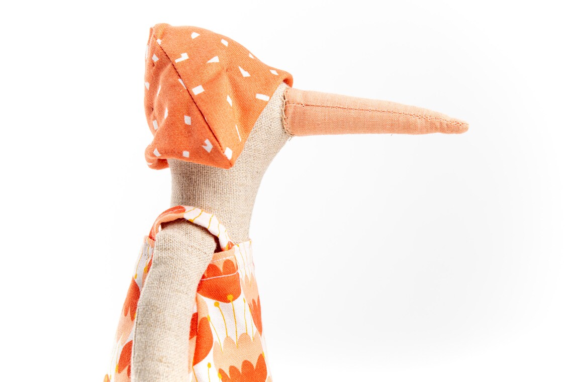 Doll for Girl Bird Doll Handmade Fabric Doll Doll Plush - Etsy