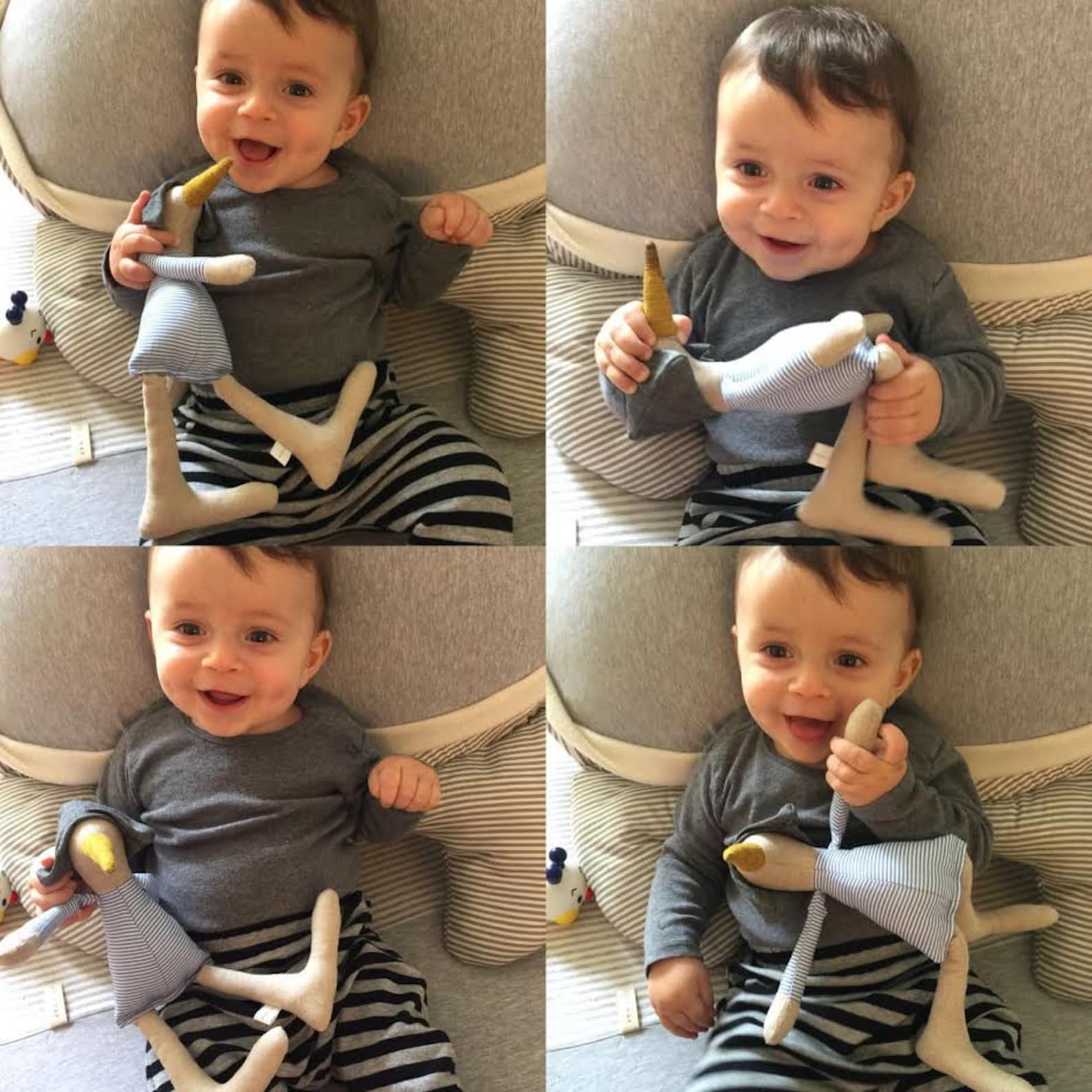 Modern Nursery Décor Animal Doll Handmade Bird Art Doll | Etsy