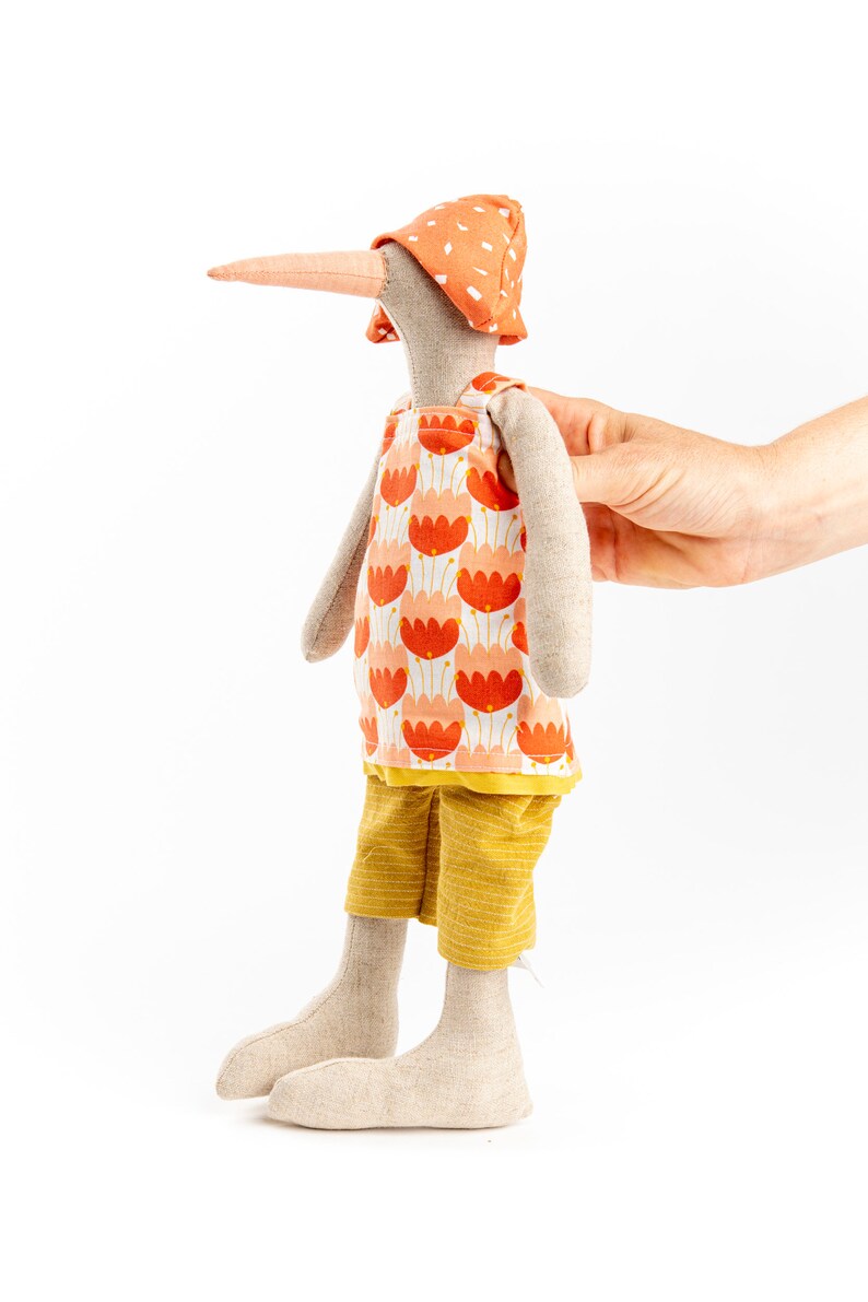 Doll for Girl Bird Doll Handmade Fabric Doll Doll Plush - Etsy