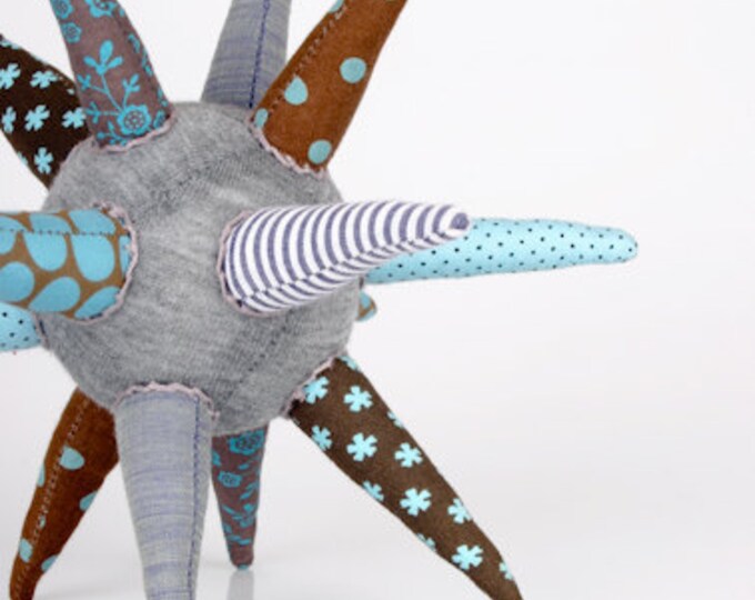 Colorful Funky Gray Ball or Star All Handmade in Bluebrown - Etsy