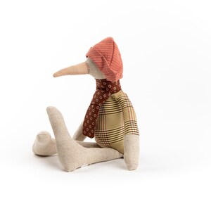 Rag Doll, Modern Nursery Décor, Textile Doll, Handmade Bird, Art Doll ...