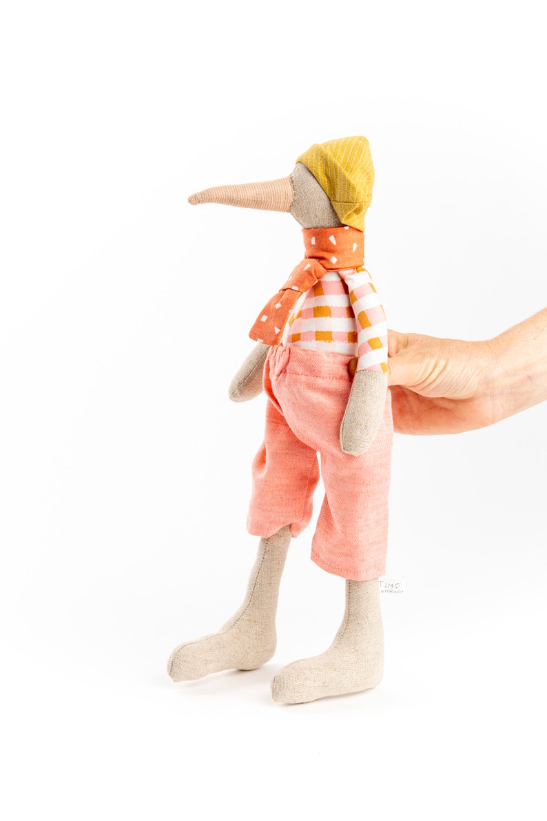 Modern Nursery Décor Animal Doll Handmade Bird Art Doll | Etsy