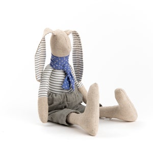 Baby Gift Rabbit Handmade Doll Stuffed Toy Plush Bunny - Etsy