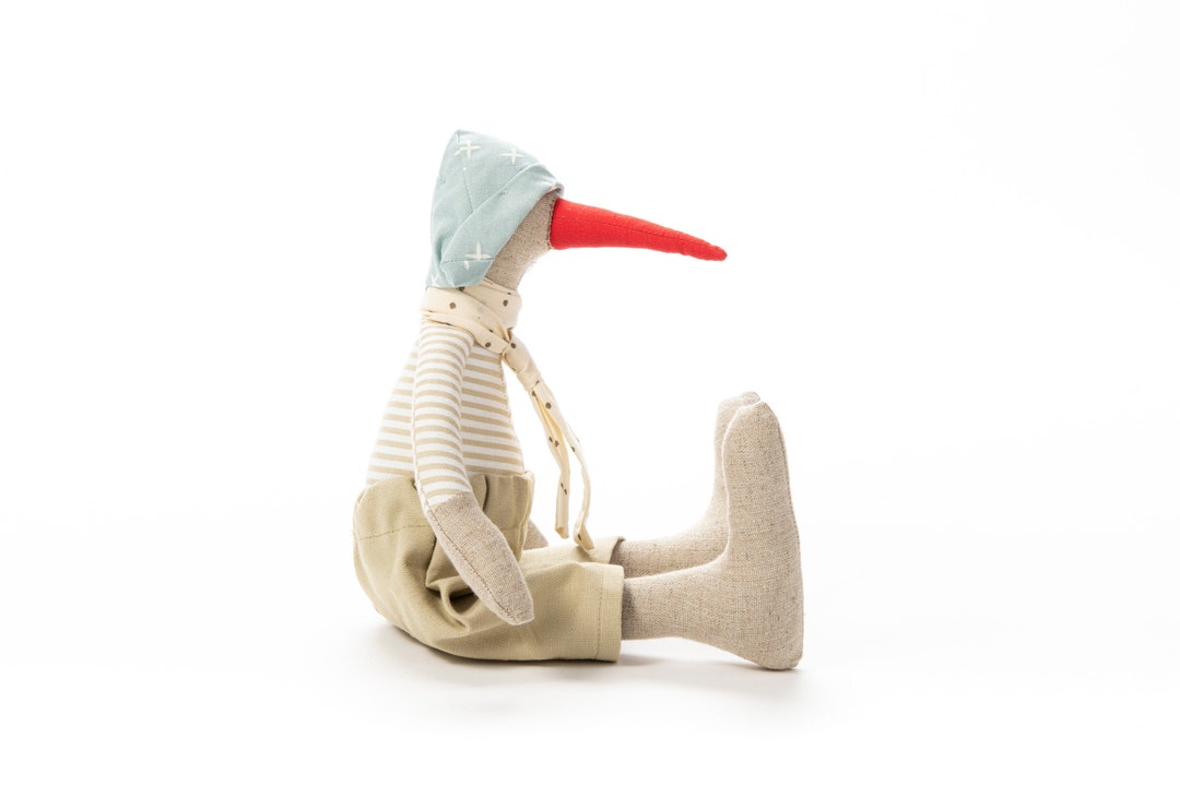 Baby Gift, Handmade Bird Doll, Baby Shower Gift, Fabric Doll, Eco ...