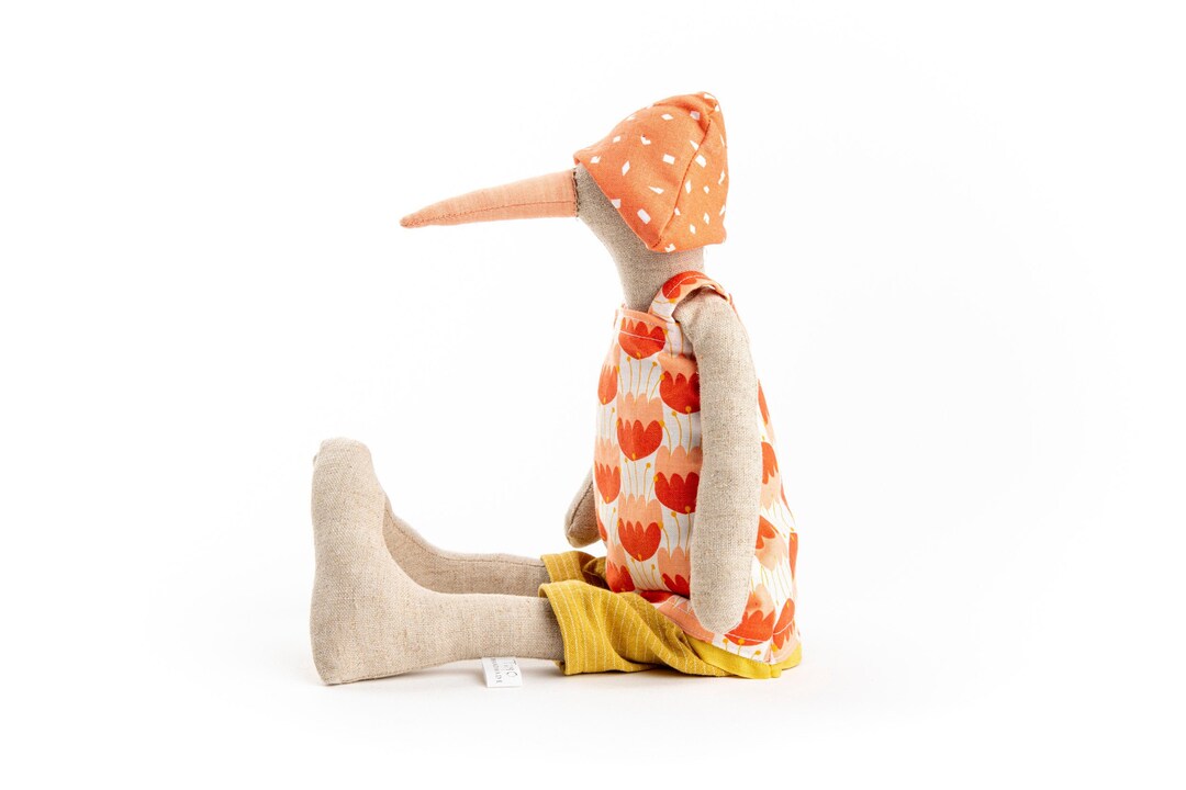 Doll for Girl Bird Doll Handmade Fabric Doll Doll Plush - Etsy