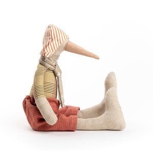 Rag Doll, Modern Nursery Décor, Textile Doll, Handmade Bird, Art Doll ...