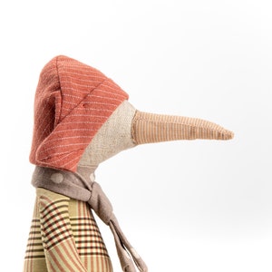 Rag Doll, Modern Nursery Décor, Textile Doll, Handmade Bird, Art Doll ...