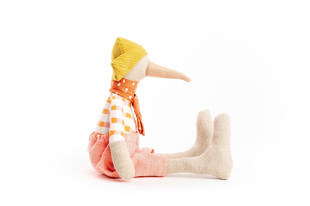 Modern Nursery Décor, Animal Doll, Handmade Bird, Art Doll, Stuffed ...