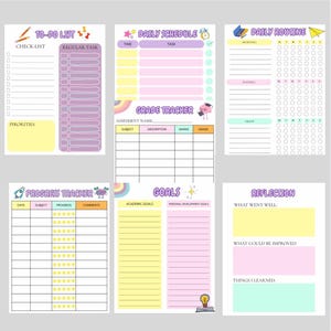 2025-2026 Editable School Planner | Student Academic Canva Template ...