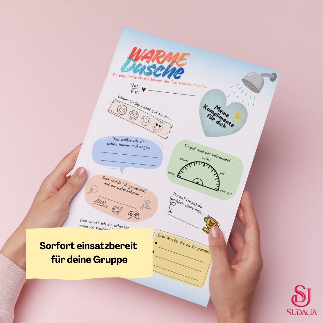 Warm Shower | Self-esteem | Appreciation | Worksheet | Children ...
