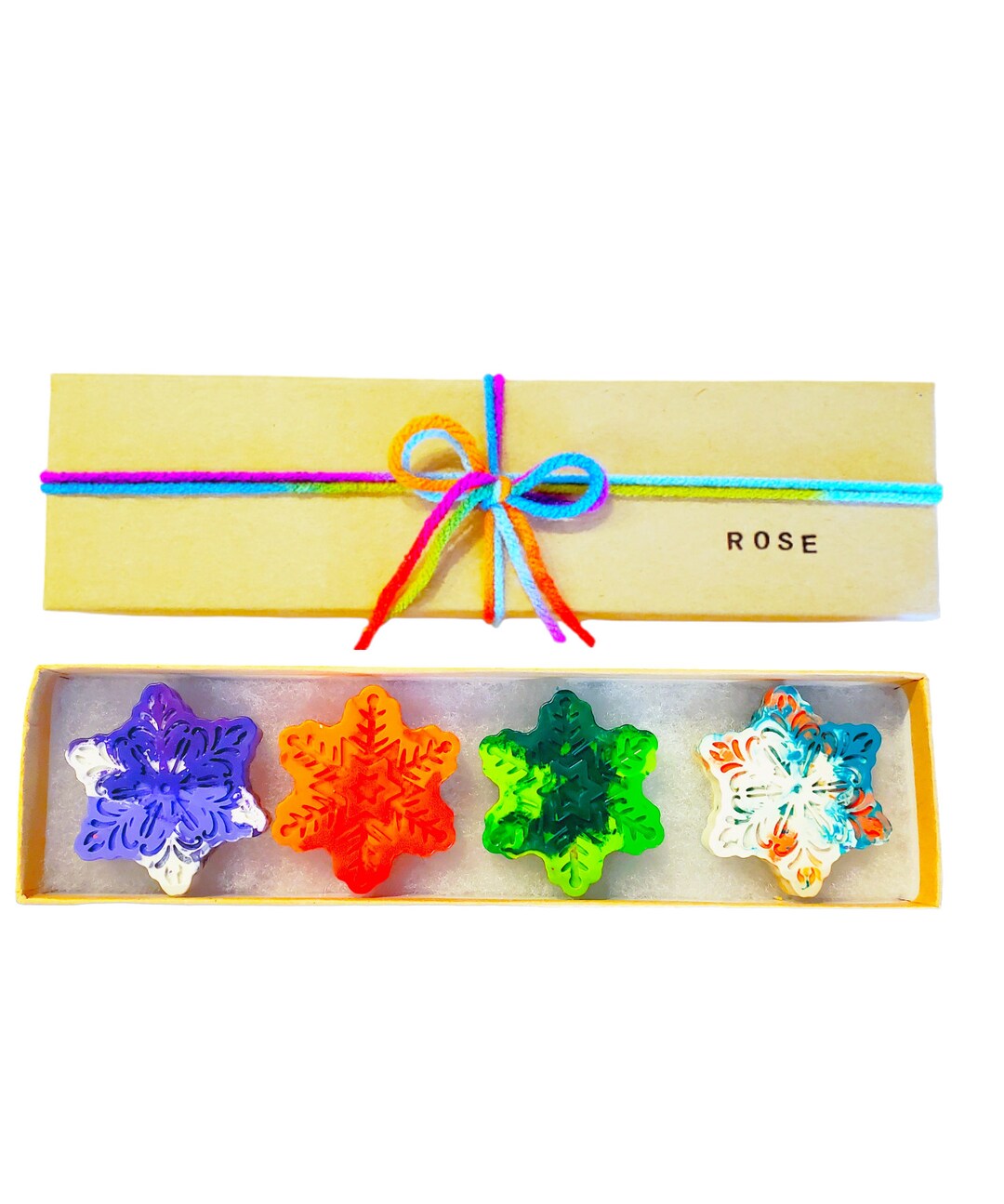 Snowflake Crayons Christmas Crayons Personalized Stocking Stuffer Kids ...