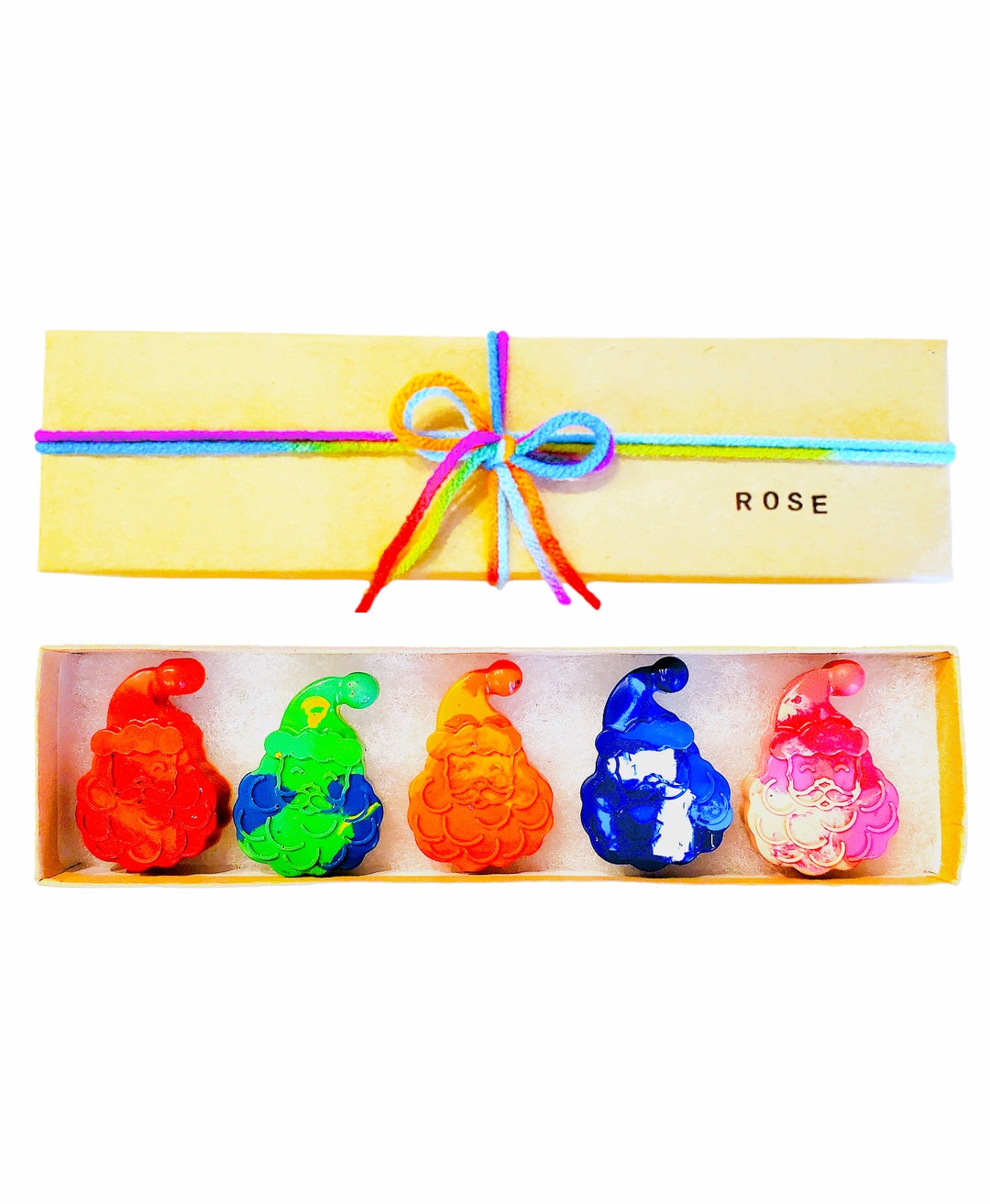 Santa Crayons Christmas Crayons Stocking Stuffer Personalized Crayon ...