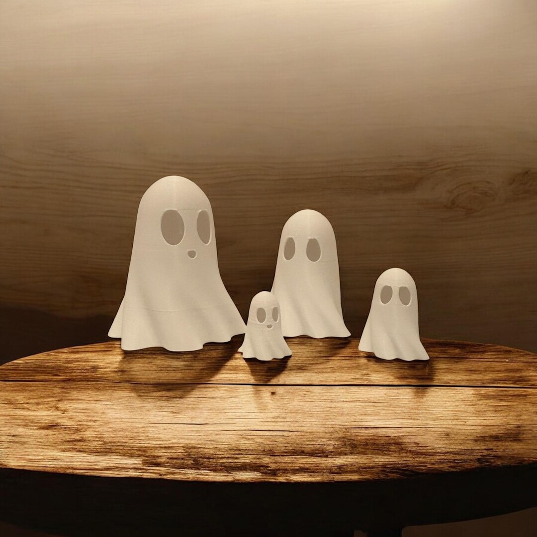 3D Printed Ghost Family Nesting Dolls: Spooky Halloween Decor - Etsy